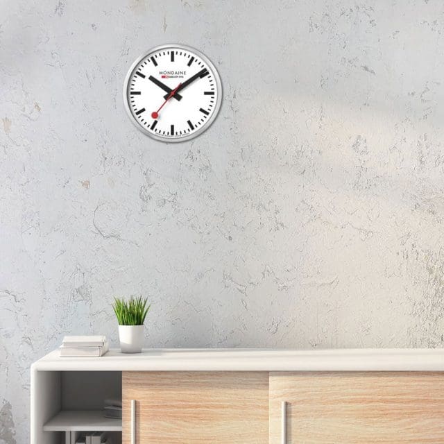 Mondaine Big Wall Clock 40cm with Sweep Second Hand - Aspens Jewellers