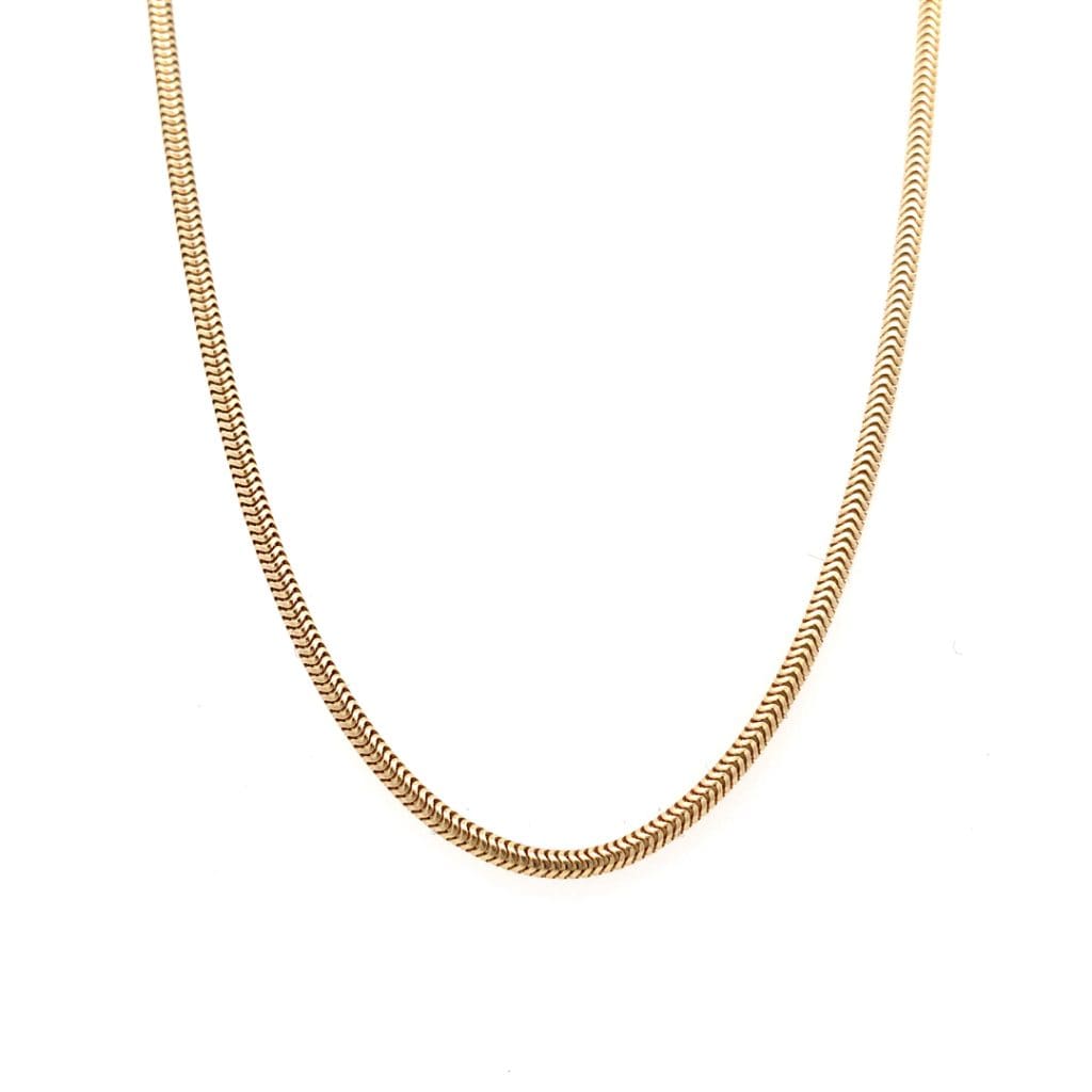 9ct Gold 16 inch Snake Chain – Aspens Jewellers